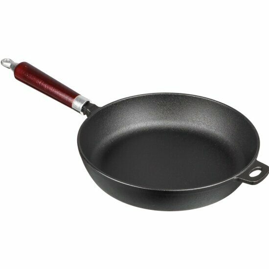 Сковорода Vetta 26 см, чугун, деревянная ручка (808-007)