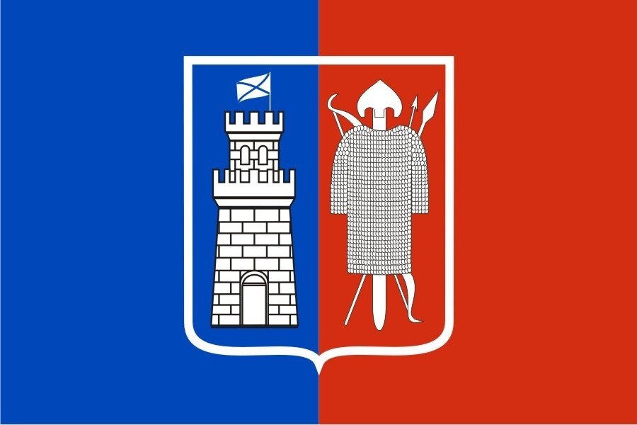 Флаг Города Ростов-на-Дону Россия 145х90 см.