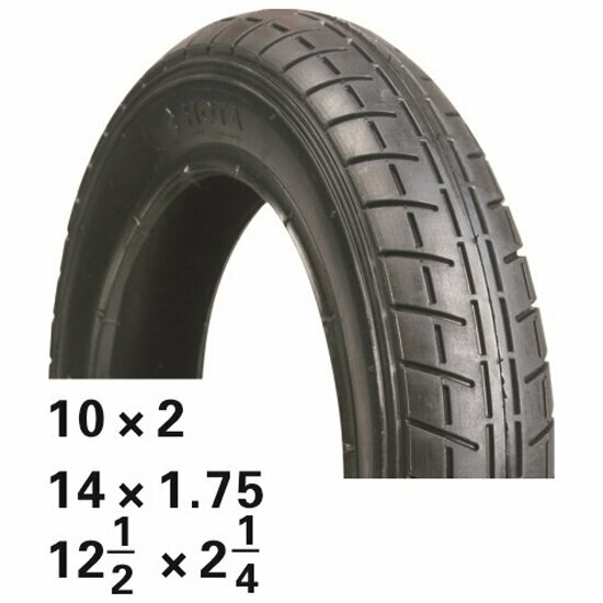 Покрышка Hota 12 1/2 х 2 1/4 09-500237 велосипедная слик черная