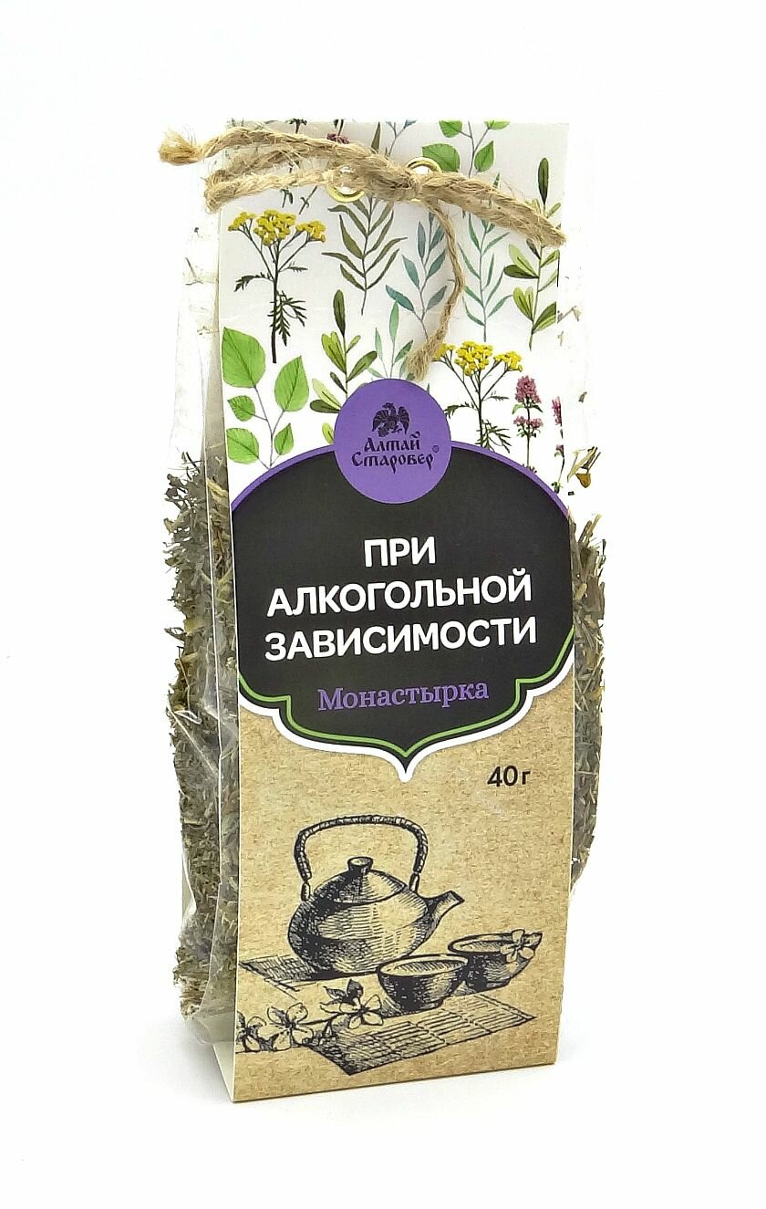 Чайный напиток Алтай-Старовер Фита Монастырка противоалкогольный, 40 г ТНП 1331, 9757