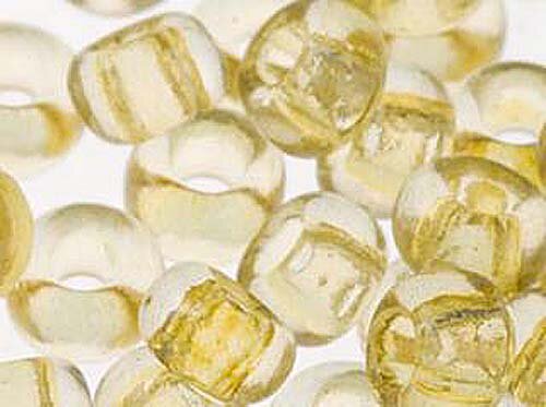 Бисер Preciosa 01151 Кристально-прозрачный светлый желто-зеленый, золь-гель (solgel) (10/0) 2.3 мм, 5 г, цена за 2 уп.
