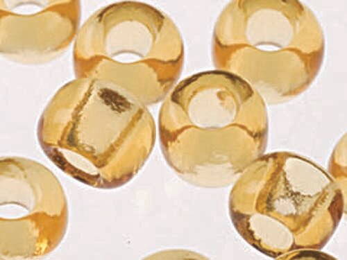 Бисер Preciosa 10050 Прозрачный янтарный (10/0) 2.3 мм, 5 г, цена за 2 уп.