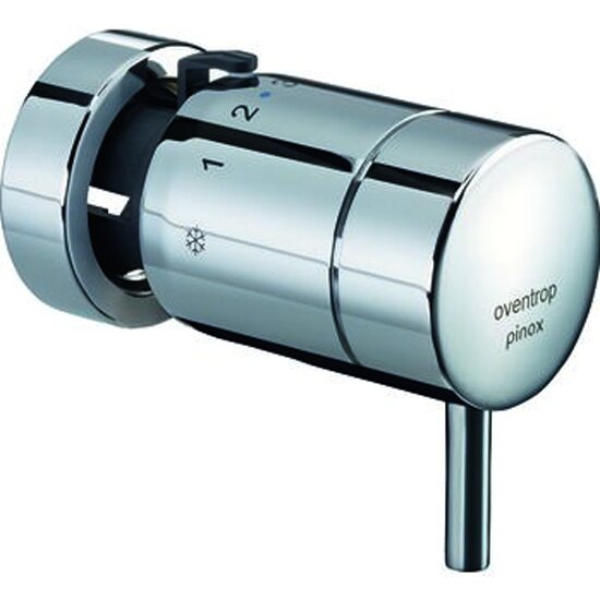 Термоголовка Oventrop pinox D (клеммное соединение), с жидкостным чувствительным элементом, исполнение: хромированный