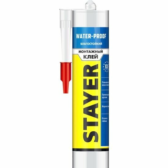 Клей монтажный Stayer Professional, влагостойкий, 280мл 41325