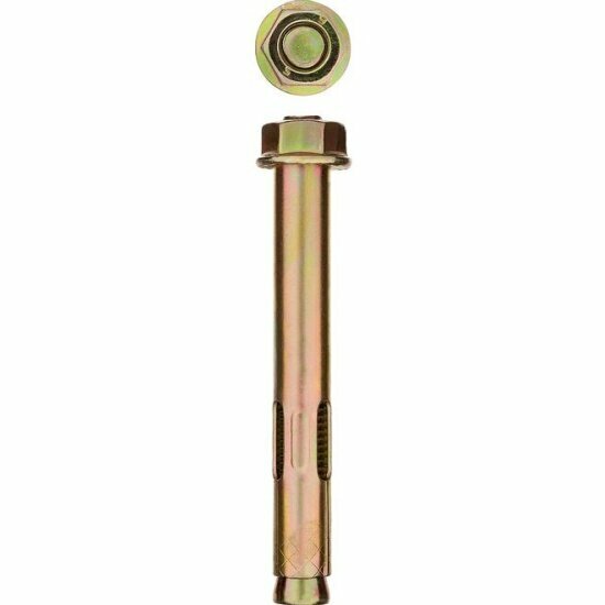 Анкерный болт с гайкой Зубр 12 x 60 мм, 40 шт, желтопассивированный, Профессионал 302342-12-060