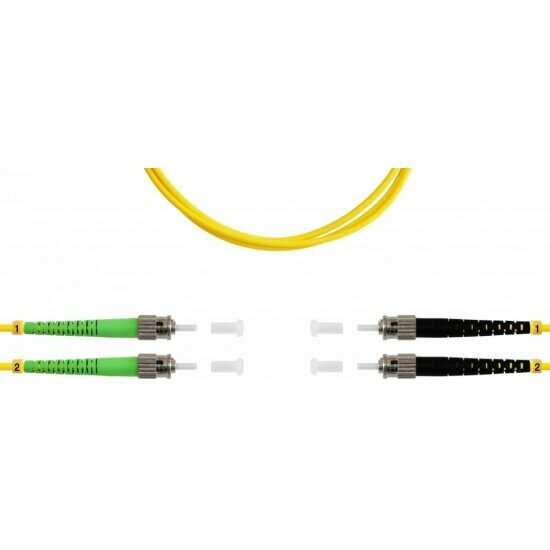 Патч-корд оптический Toplan , дуплексный, ST/APC-ST/UPC, SM 9/125, 100 м, LSZH (DPC-TOP-652-ST/A-ST/U-100)
