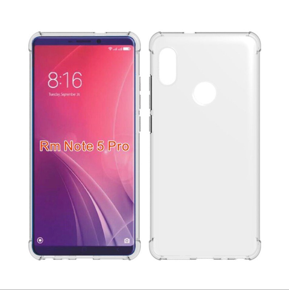 Чехол MyPads "Tocco", для Xiaomi Redmi Note 5/5 Pro, ударопрочный, прозрачный, силикон