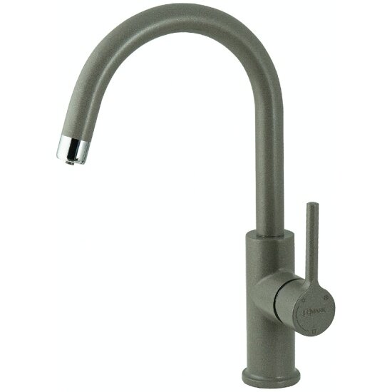 Смеситель для кухни Lemark COMFORT LM3073 с подключением к фильтру питьевой воды, серый шёлк