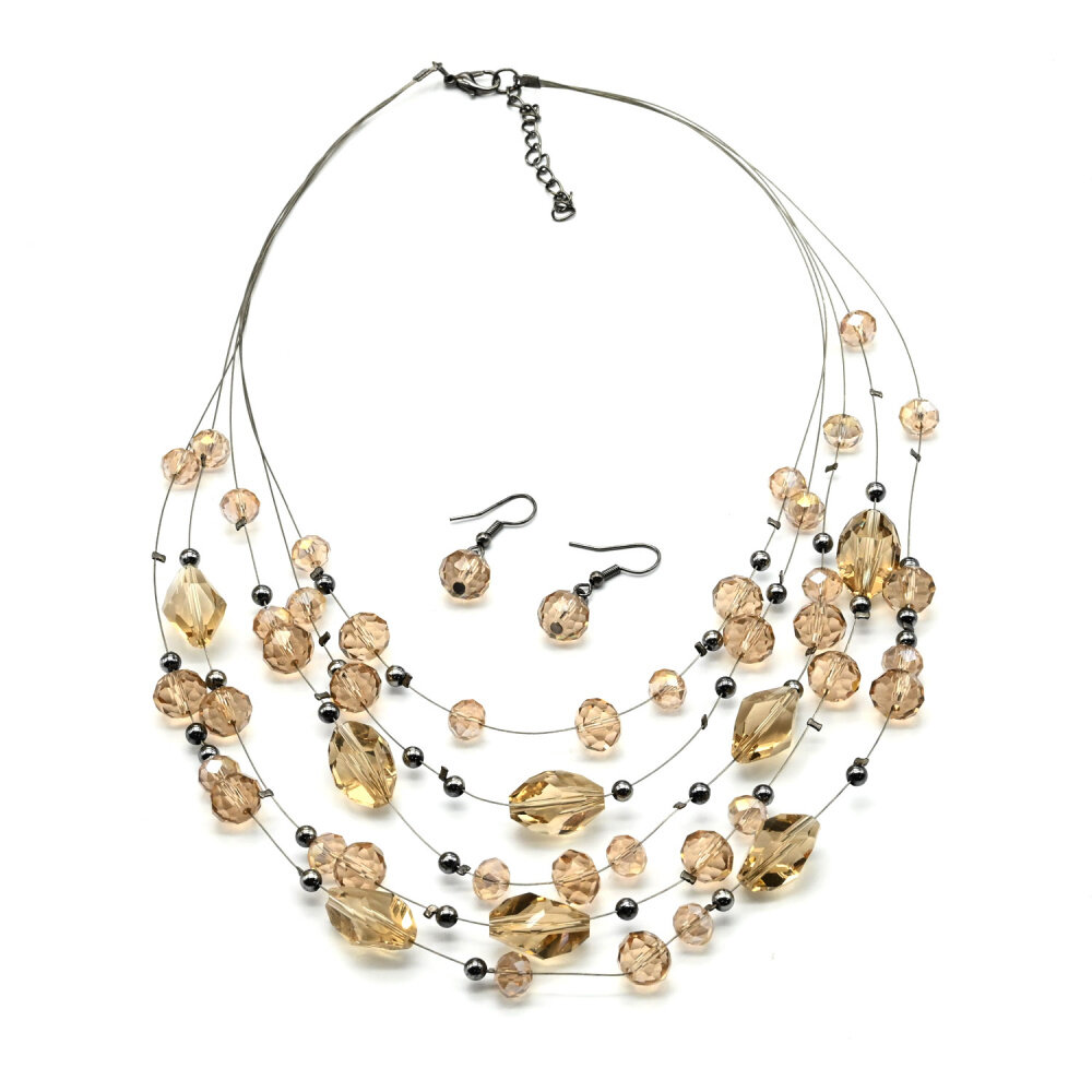 Колье, циркон