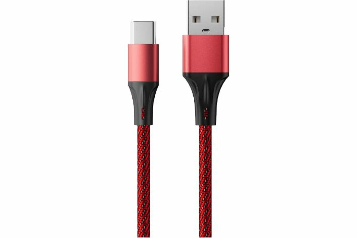 Кабель Accesstyle Type-C AC30-F100M Red-Black