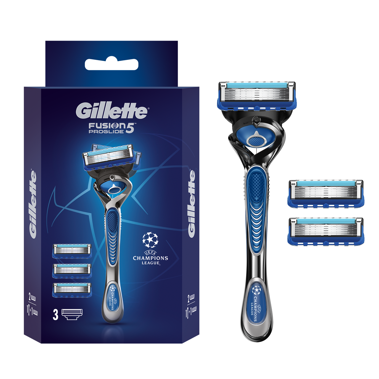 Станок для бритья FUSION ProGlide Flexball с 1 сменной кассетой + сменные кассеты, 2шт