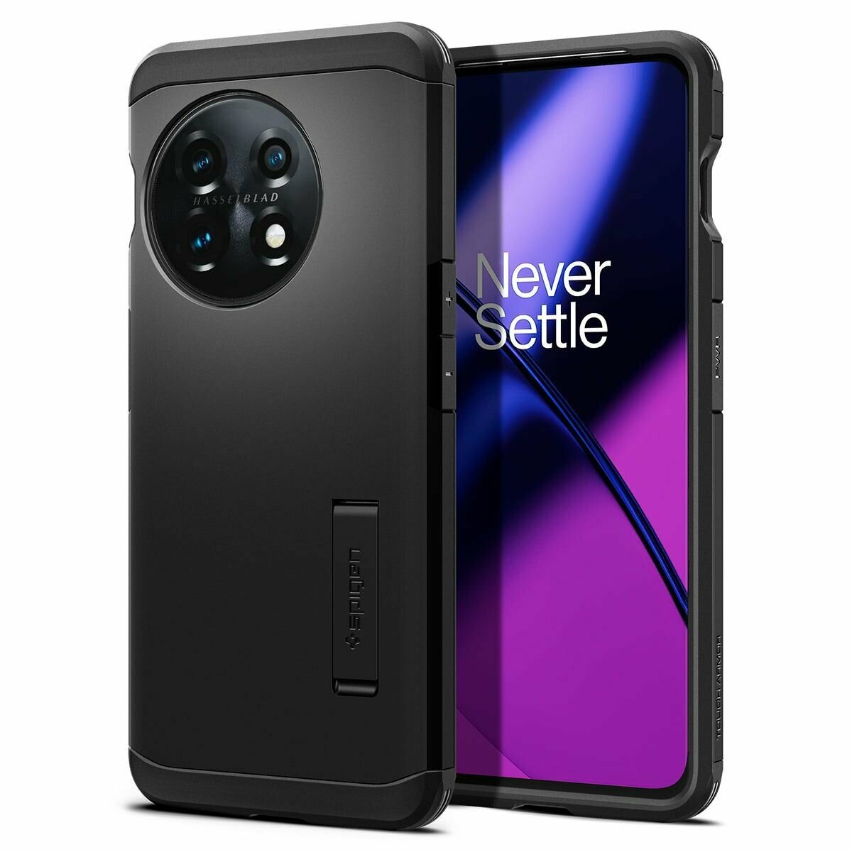Чехол Spigen на OnePlus 11 (ACS05800) Tough Armor / Спиген чехол для Ван Плас 11 с подставкой, противоударный, с защитой камеры, черный