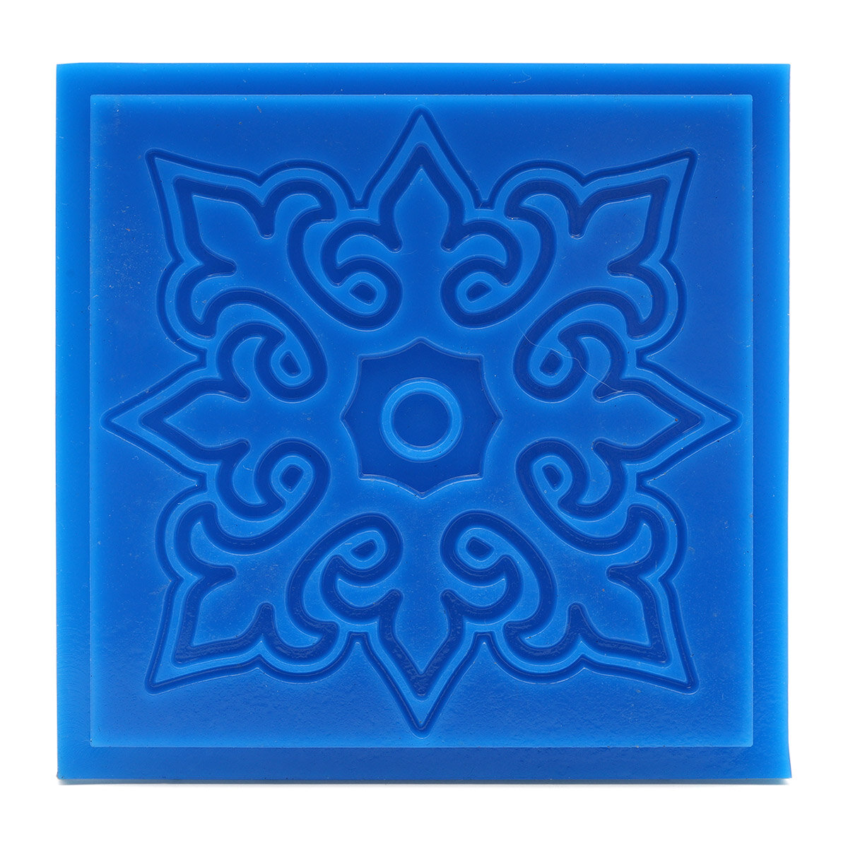 Текстурный коврик (лист) для лепки и творчества 'Королевская лилия', 9*9*0,3 см, HappyClay