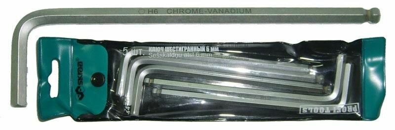 Ключи шестигранные 7мм 5шт.