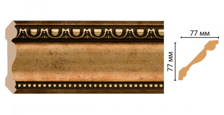 Плинтус Потолочный Decomaster 154-57 В77хШ77хД2400 мм / Декомастер.