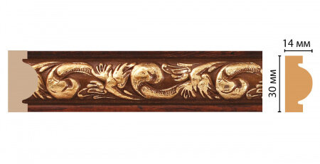 Молдинг Decomaster 157-1084ДМ В30хШ13хД2400 мм / Декомастер.