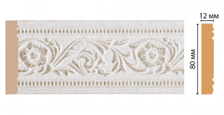 Молдинг Decomaster 150-19D В80хШ12хД2400 мм / Декомастер.