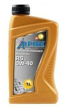 Масло синтетическое Alpine RS 0W-40 1л, артикул 0100221 0W-40 RS 1л