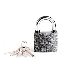 Замок навесной Аллюр HG-350C (ВС1Ч-350) полимер 5 ключей