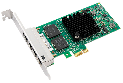 Сетевой адаптер LR-LINK LREC9224PT PCIe x1 Quad-port Copper Gigabit Network Adapter with Intel I350