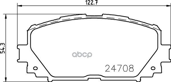 Колодки тормозные TOYOTA Yaris (06-) передние (4шт.) MINTEX Mintex арт. MDB2956