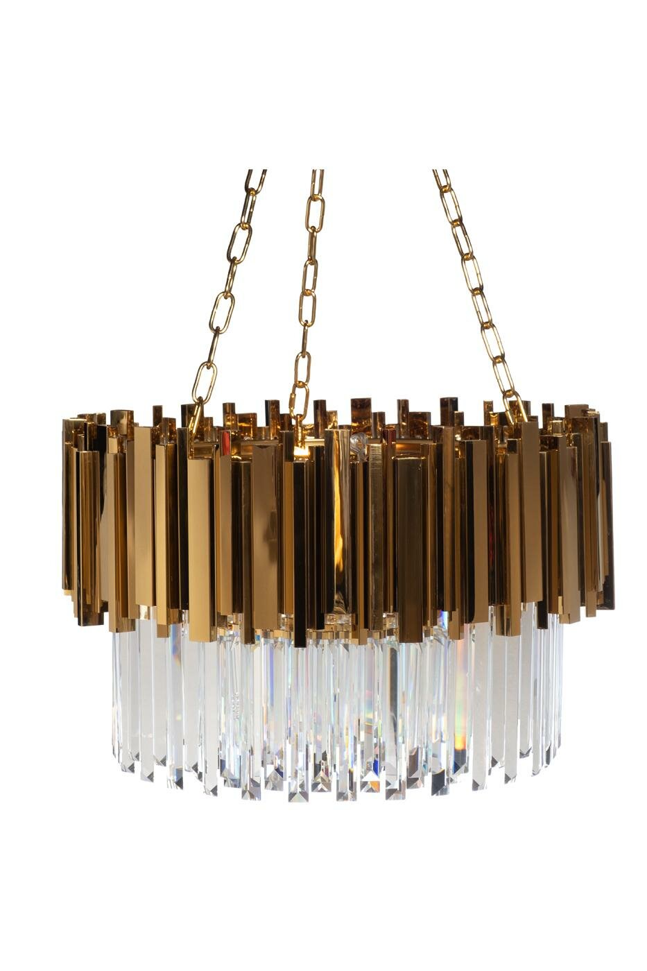 Потолочный светильник Garda Decor 62GDM-81008-600 Люстра Виктория (Vittoria) золото d60см h38см арт. 62GDM-81008-600