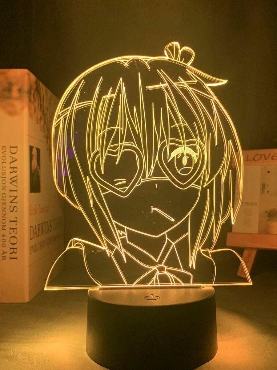 Ночник Аниме Чудачества любви не помеха - Anime Love, Chunibyo & Other Delusions. Подарок фанату аниме и манги — декор в комнату с любимыми персонажами, в стиле отаку и японской анимации.