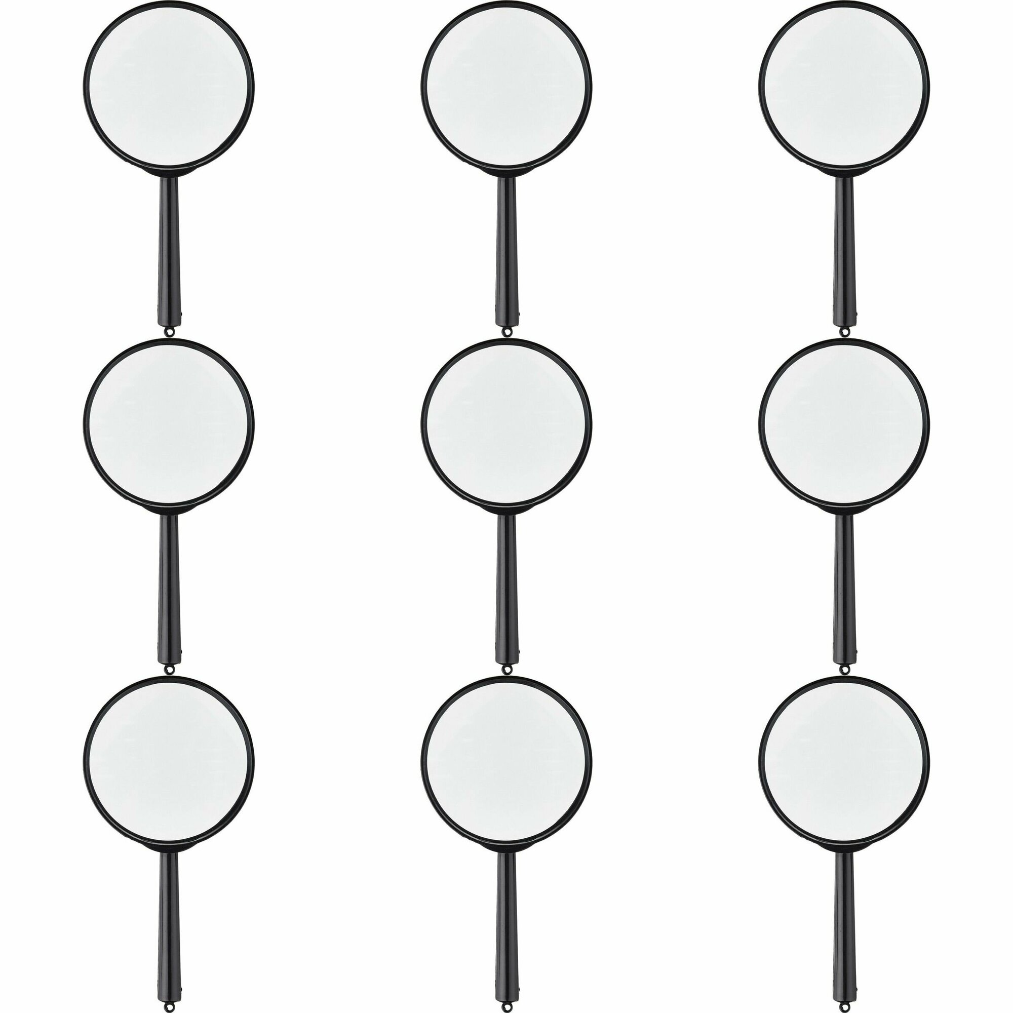 Attache Лупа Увеличение х6, 60 мм, черный, 9 шт