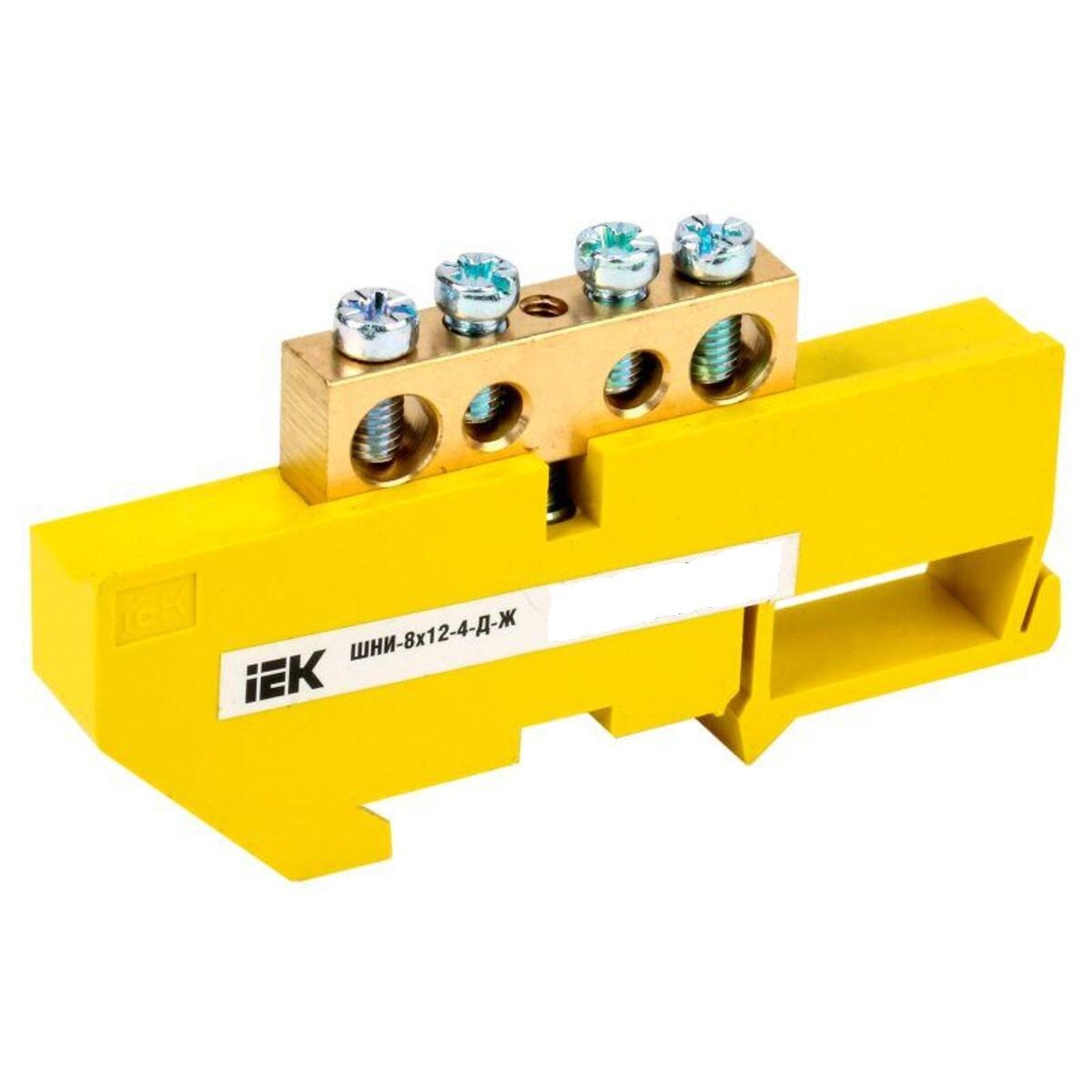 Шина PE "земля" на DIN-изоляторе, IEK YNN10-812-4D-K05 (20 шт.)