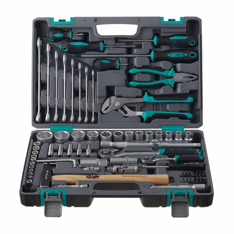 Стелс 14104 Набор инструментов универсальный / набор инструментов Stels, 76 предметов