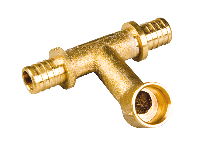 Тройник пресс угловой медь (пайка) 16 (2.2) x 15 x 16 (2.2)