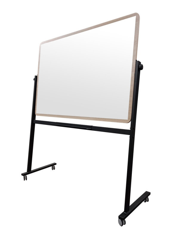 Доска поворотная магнитно-маркерная boardSYS 100х150 см, на колесах, дерево, Business Wood