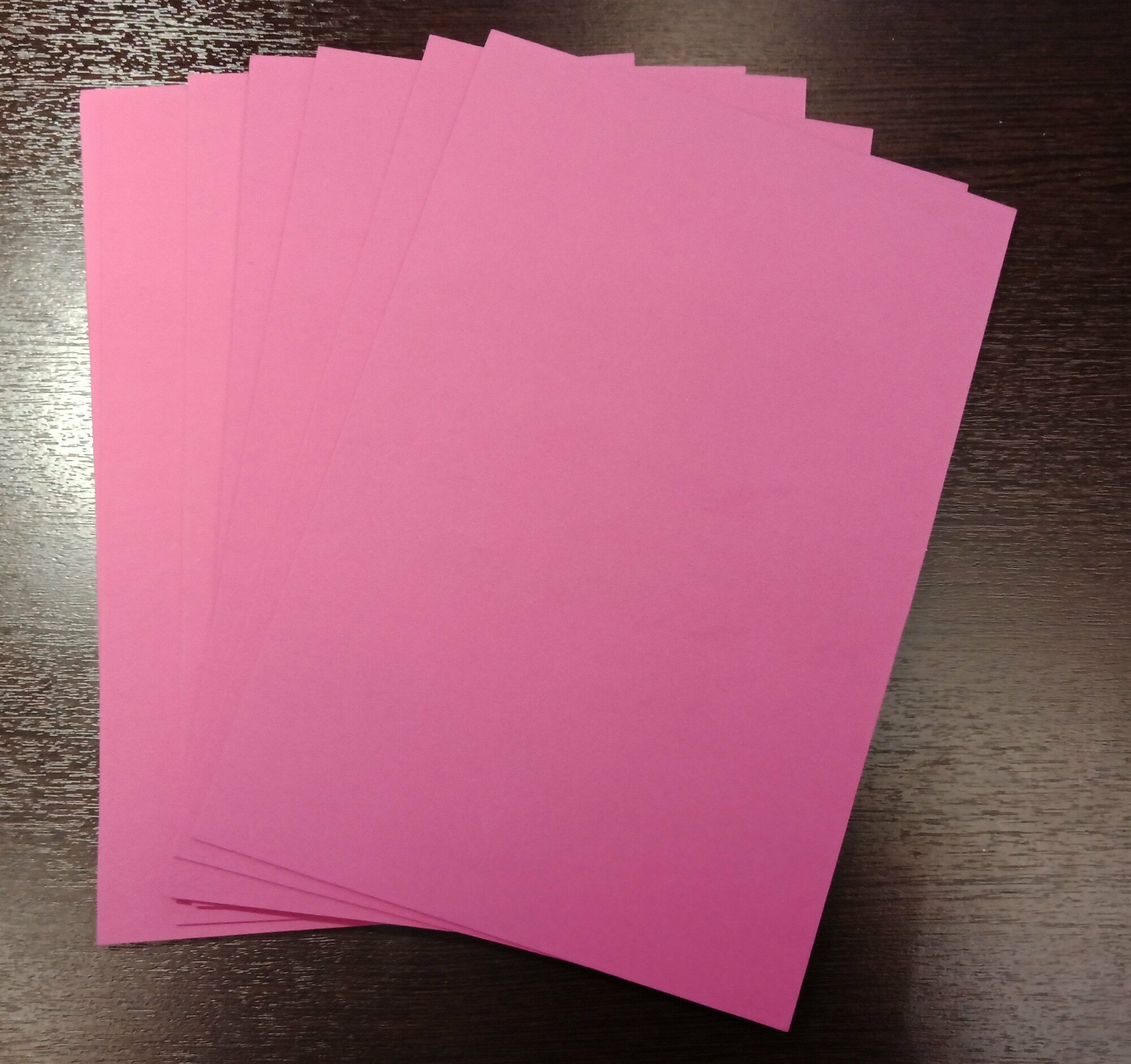 Фоамиран матовый 20х30, 2мм, 10 листов, ярко-розовый