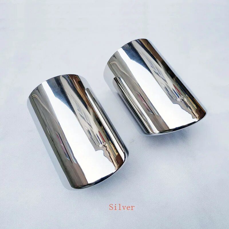 Глушитель выхлопной наконечник трубы для Audi Q7 4l 2006 2007 2008 2009 2010 2011 2013 из нержавеющей стали Стайлинг автомобиля аксессуары 2 шт. Sliver