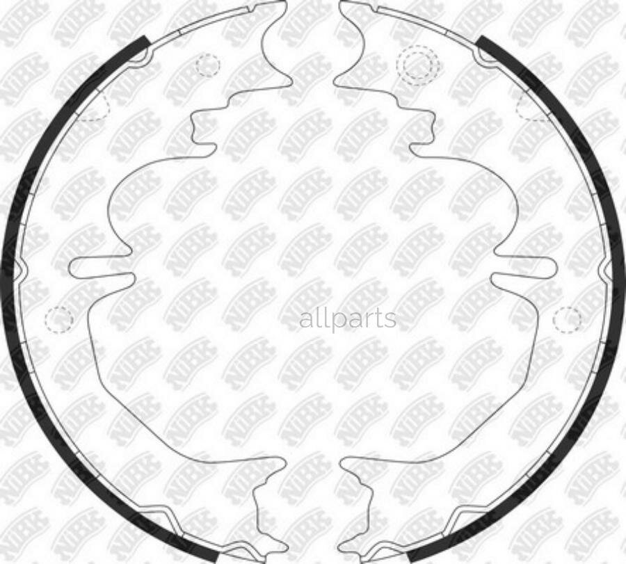 NIBK FN0642 Колодки барабанные NIBK FN0642
