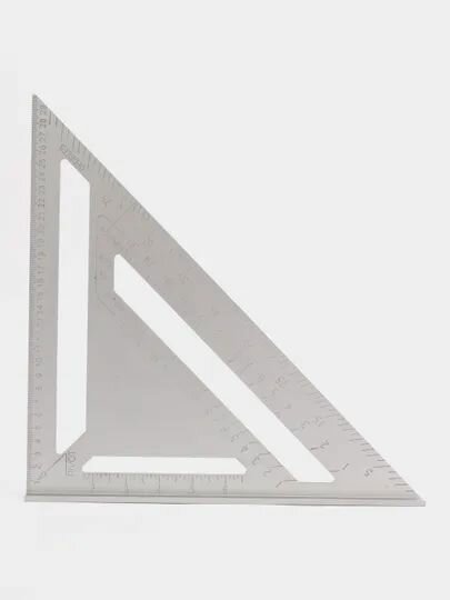 Линейка/угольник Свенсона строительный, металлический. Угольник столярный, метрический