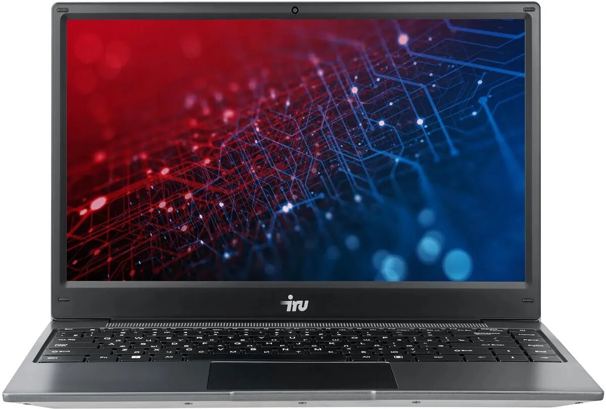 Ноутбук iRU 14TLHC 14", IPS, Intel Core i3 1115G4 1.7ГГц, 2-ядерный, 8ГБ LPDDR4, 256ГБ SSD, серый