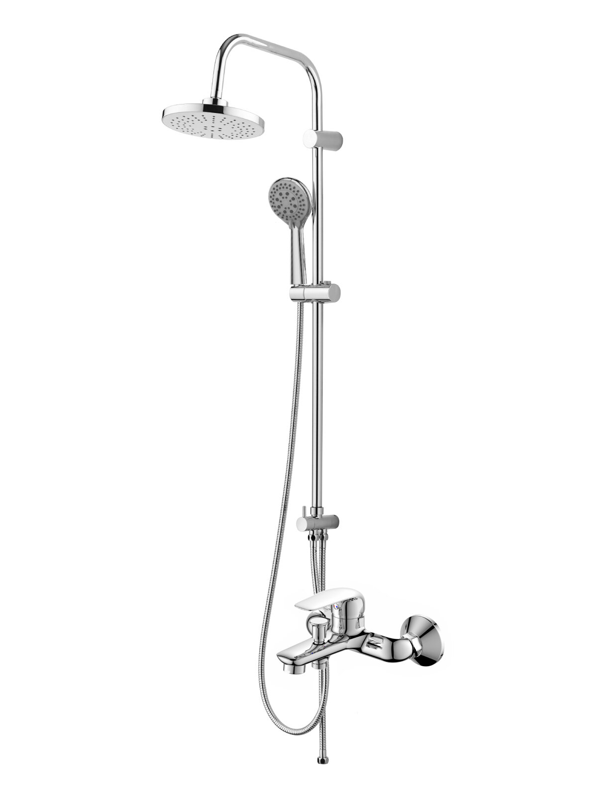 Душевая система с однорычажным смесителем для ванны/душа Orange Iris M41-913cr, хром