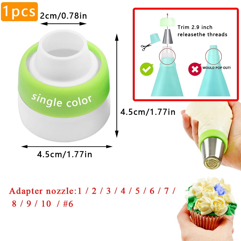 10 стилей, насадки для глазури в виде русского тюльпана, насадки из нержавеющей стали для цветов и крема, кондитерские наконечники, кухонные инструменты для украшения кексов, торта