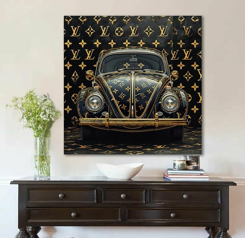 Картина ВсеКартины. тут "Ретро автомобиль", холст, дерево, на подрамнике