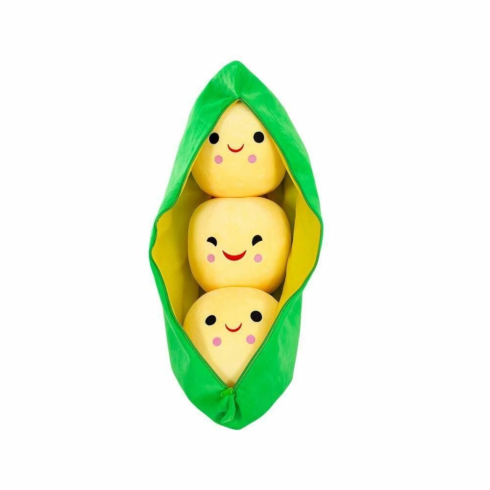 Симпатичная плюшевая игрушка стручок гороха b1q3