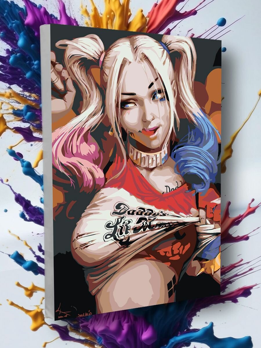 Картина по номерам Харли Квинн Отряд Самоубийц 40*50