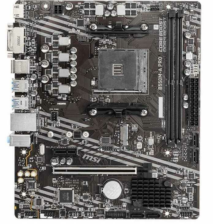 Материнская плата AMD B550 SAM4 MATX B550M-A PRO MSI