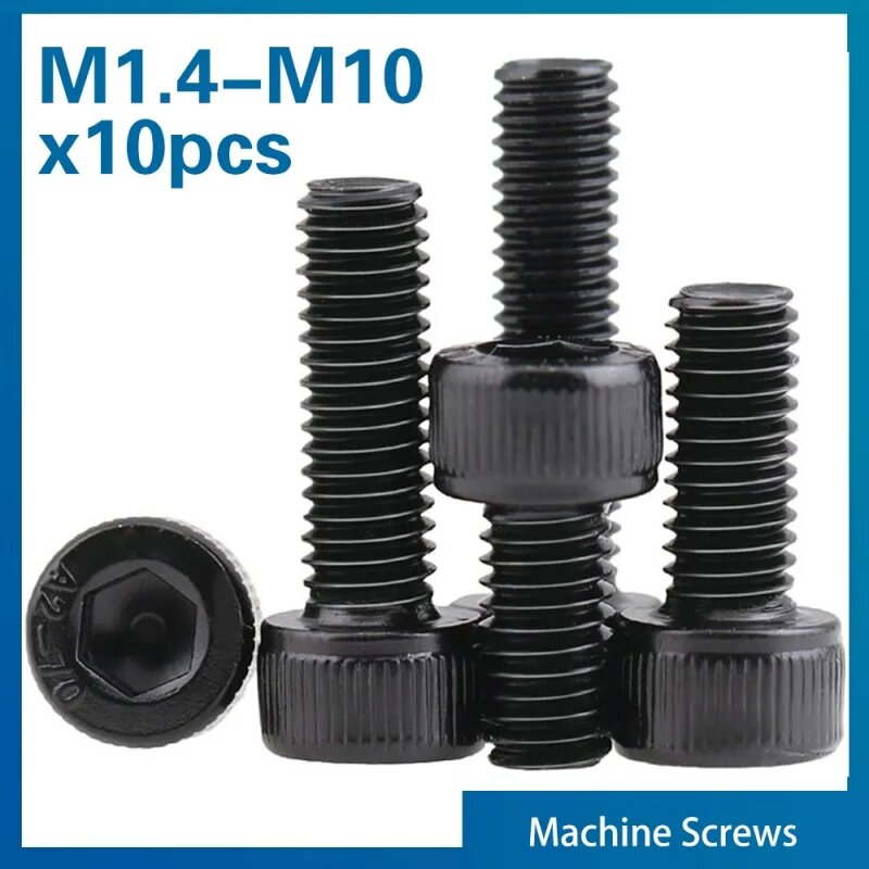 Болты с шестигранной головкой XMSJ M2 M2.5 M3 M4 M5 M6 M8 класс 12.9 М6, 25mm x10pcs