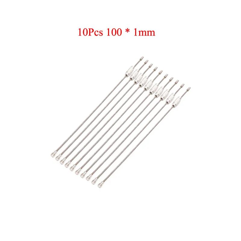 Проволочная цепь 100x1mm, 10 шт.