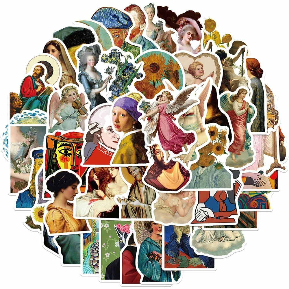 Наклейки для детей GOGOTU, 50PCS Artist Work
