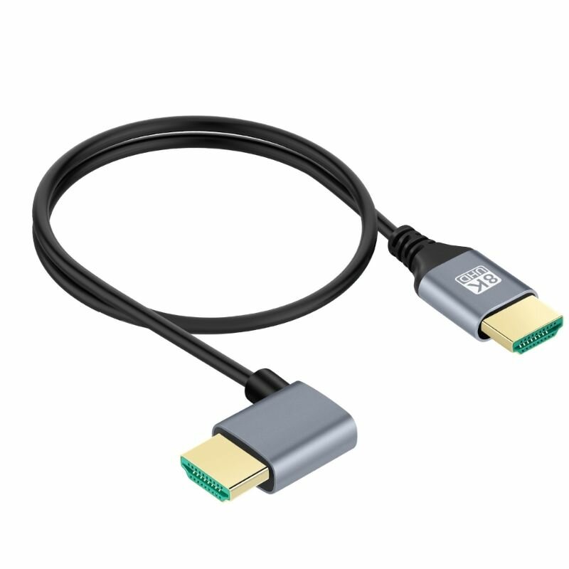 8K HDMI Кабель 90 Градусов, 50CM - Согните вправо