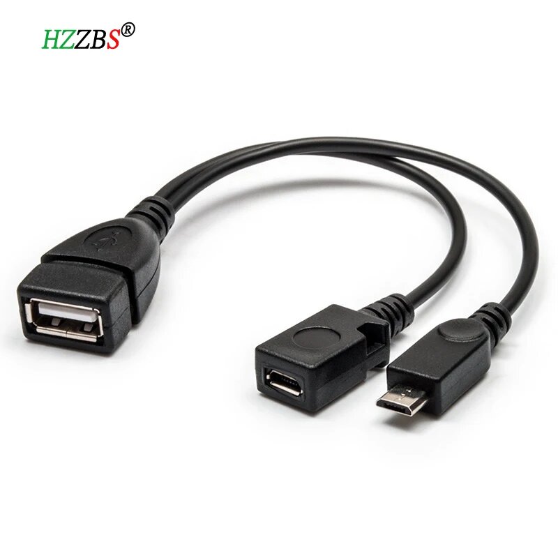 Кабель-адаптер с Micro USB на USB 2,0 OTG для amazon TV, планшета, ПК, смартфона