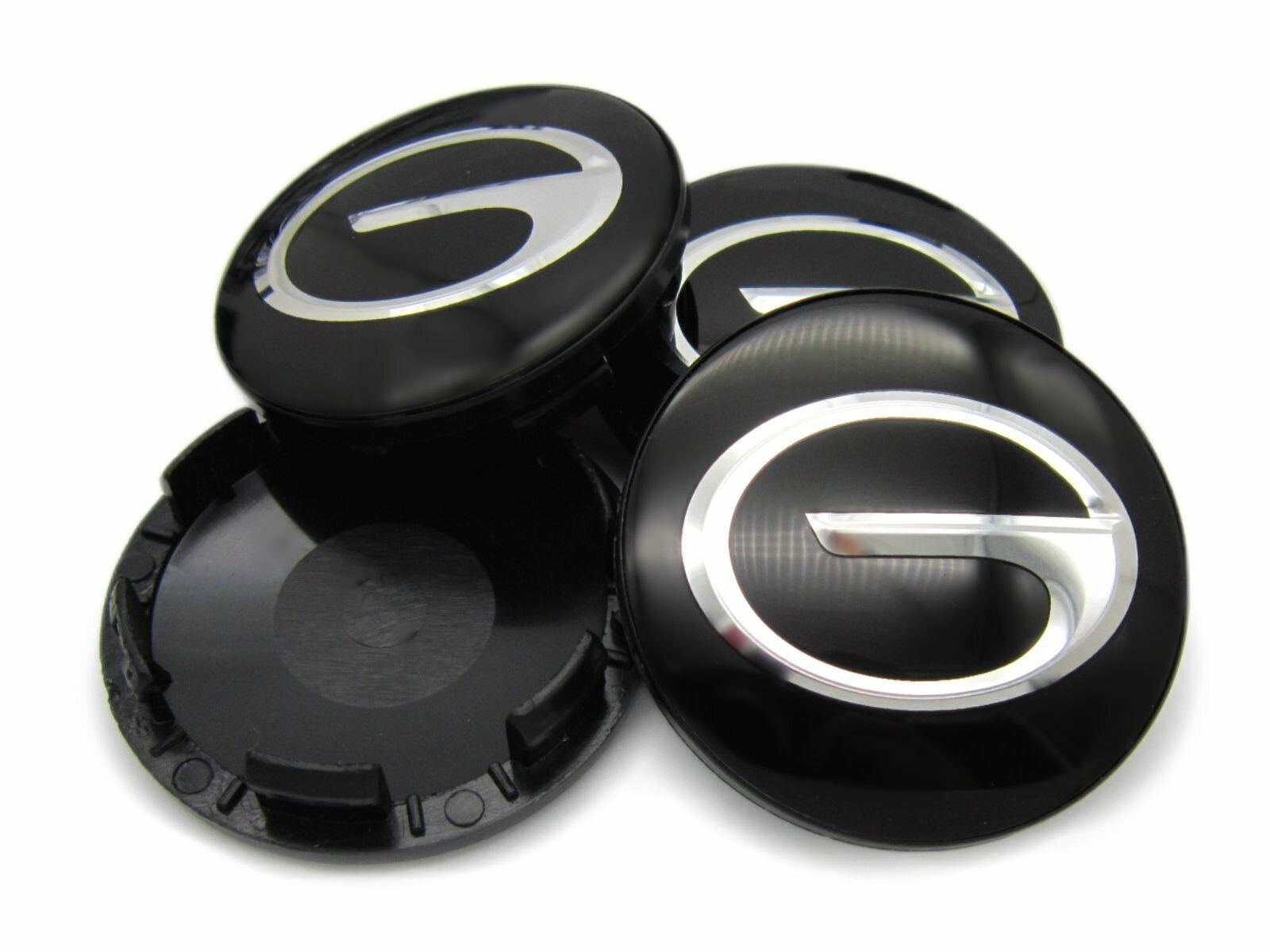 Колпачки, заглушки на литые диски КиК GAC 62/55/10 мм, комплект 4 шт.