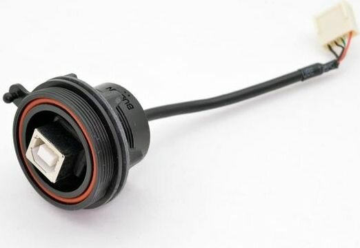 Гнездо BULGIN PX0843/B Гнездо USB B USB Buccaneer на панель, гайка сзади PIN 4 IP68 1шт